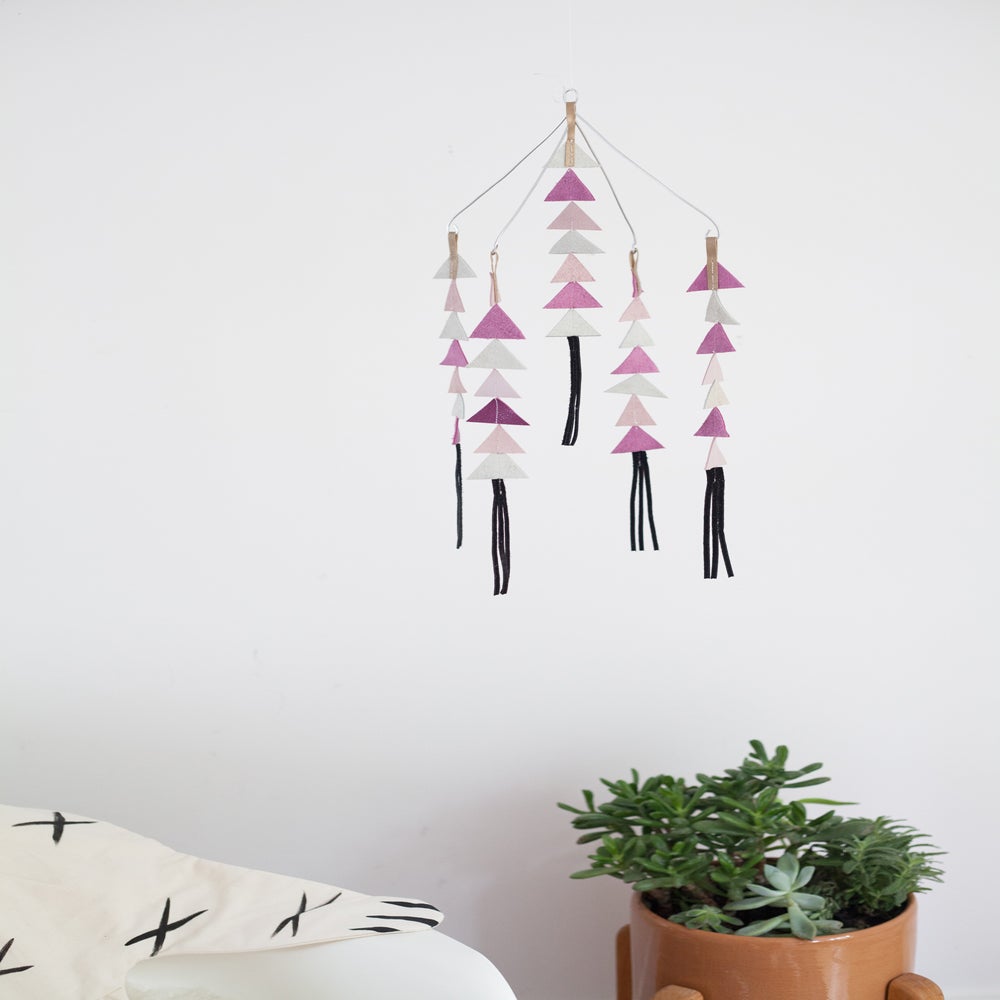 The Leather Triangle Mobile in Beverly **NEW COLORS! / The Alison Show