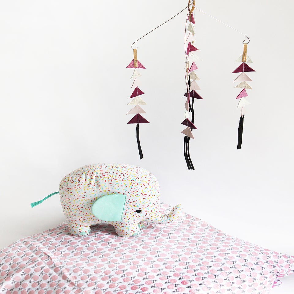 The Leather Triangle Mobile in Beverly **NEW COLORS! / The Alison Show