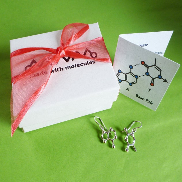 Made With Molecules — DNA/RNA base pair earrings