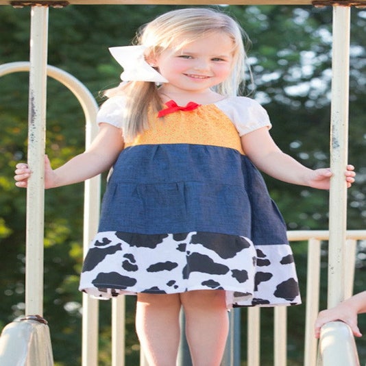 Chameleon Girls — Cow Girl Jessie Inspired Princess Dress