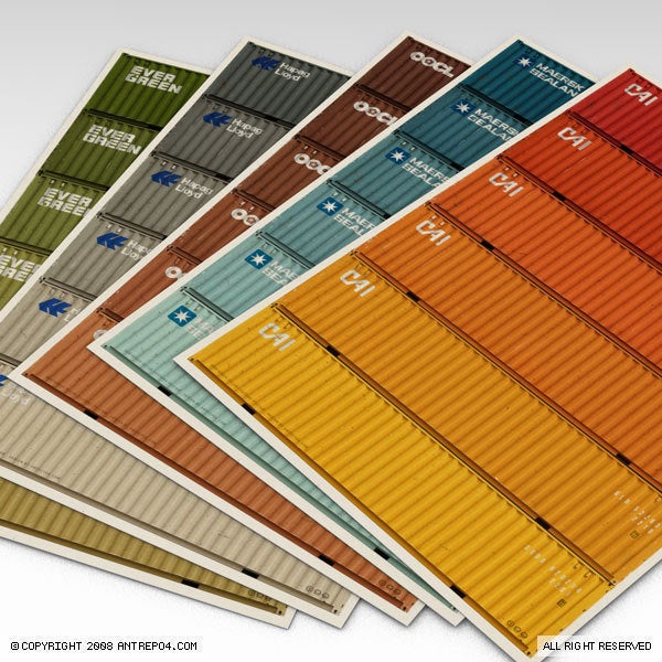 Container Poster Set (5 posters) | antrepo