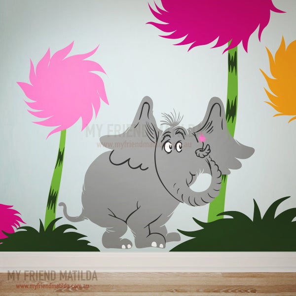 Horton the Elephant - Dr Seuss Character — Removable Wall Decals ...