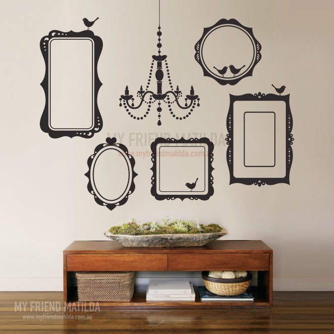 Vinyl Wall Sticker Decal Art - Collection of Picture Frames and ...