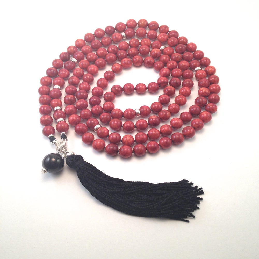 Infinite Journey Red Coral Mala / iloveisola