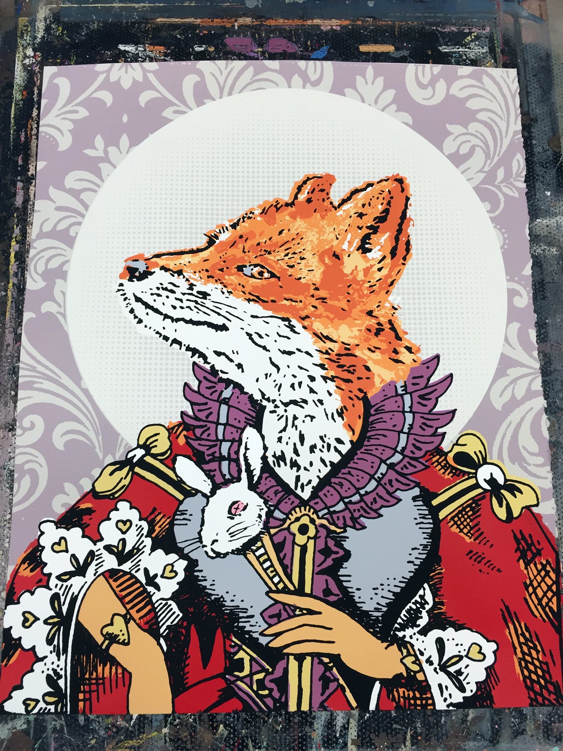 Royal Fox Queen - Hand Screen Printed Art Print | Johnston America