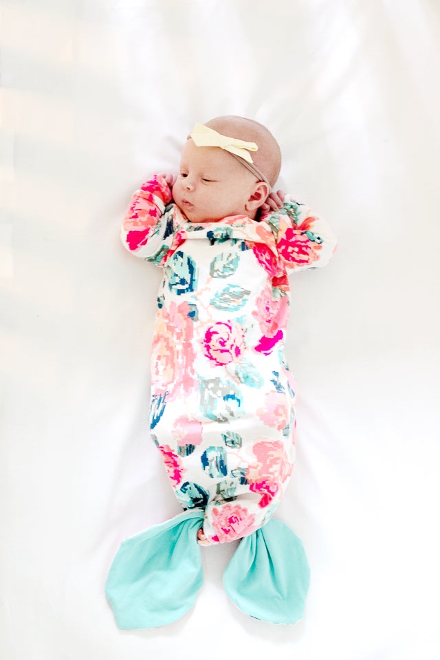 the BASIC BABY GOWN + MERMAID BABY GOWN pattern | see kate sew