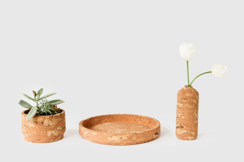 Melanie Abrantes — Modern Pink Cork Planter 7"