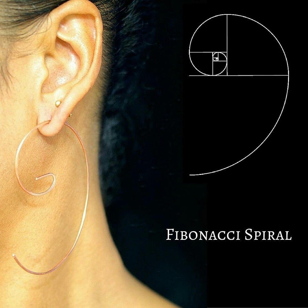Fibonacci Spiral Earrings / Art By 9