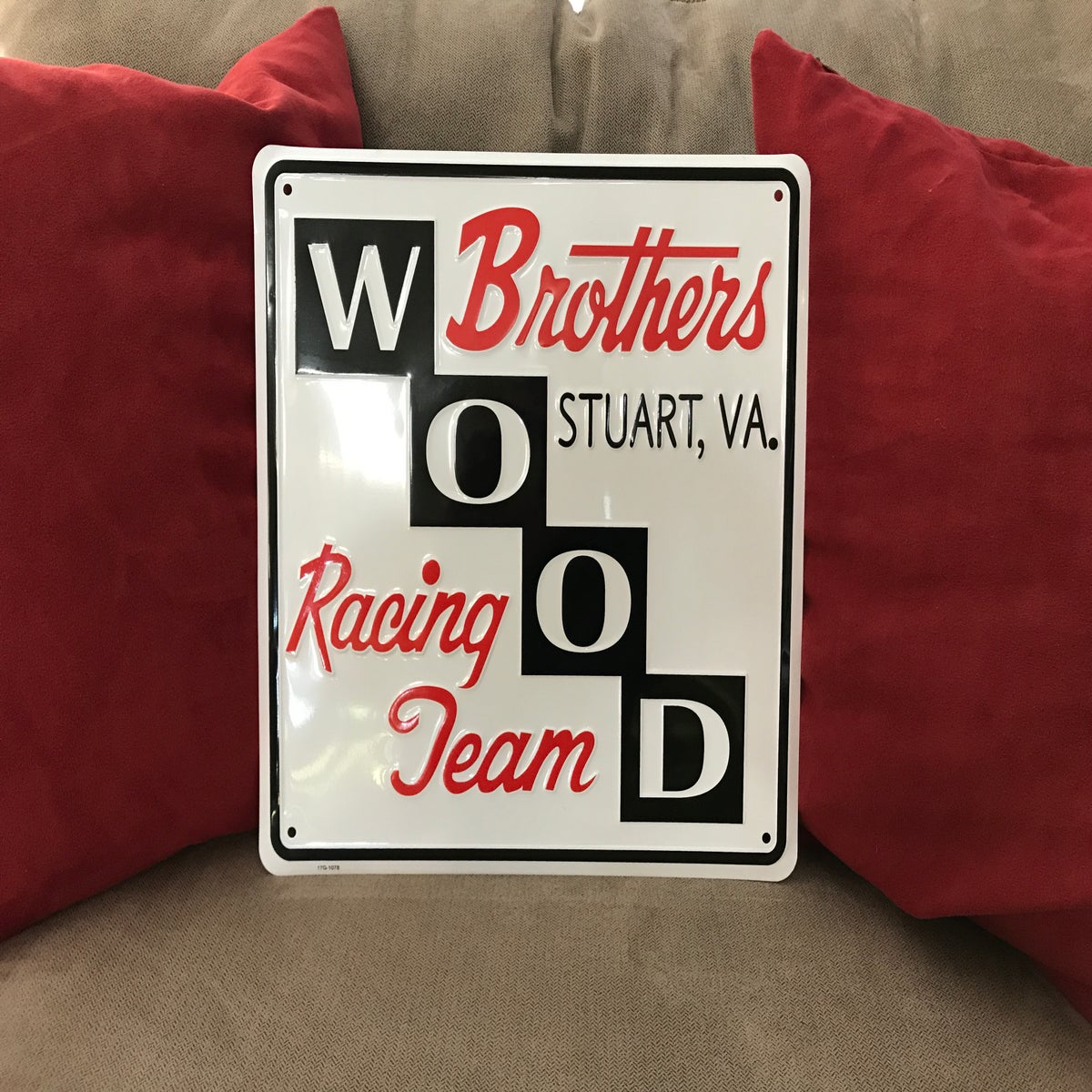 Wood Brothers Racing — Square Vintage Logo Metal Sign