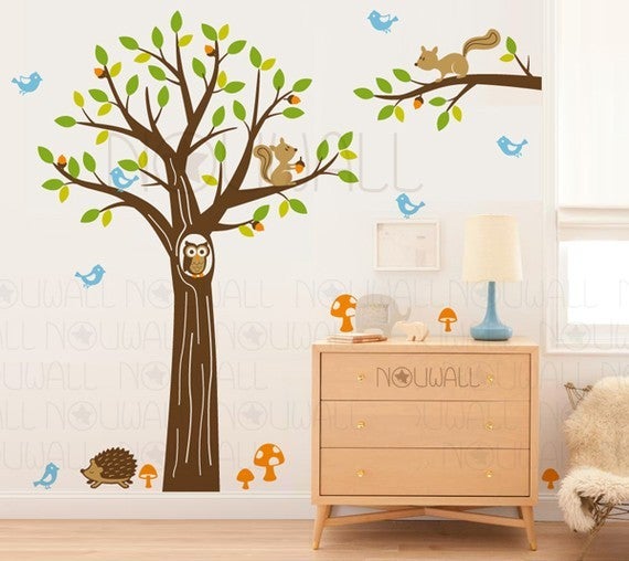 NEW DESIGN - Wooldrich Woodland Land - 103 - Owl, Hedghog, Squirrel ...